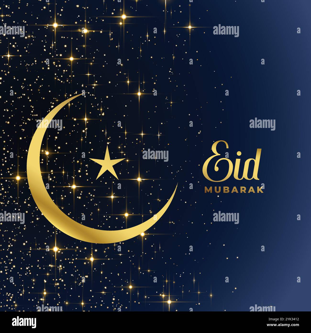 Golden moon star sparkles hi-res stock photography and images - Alamy