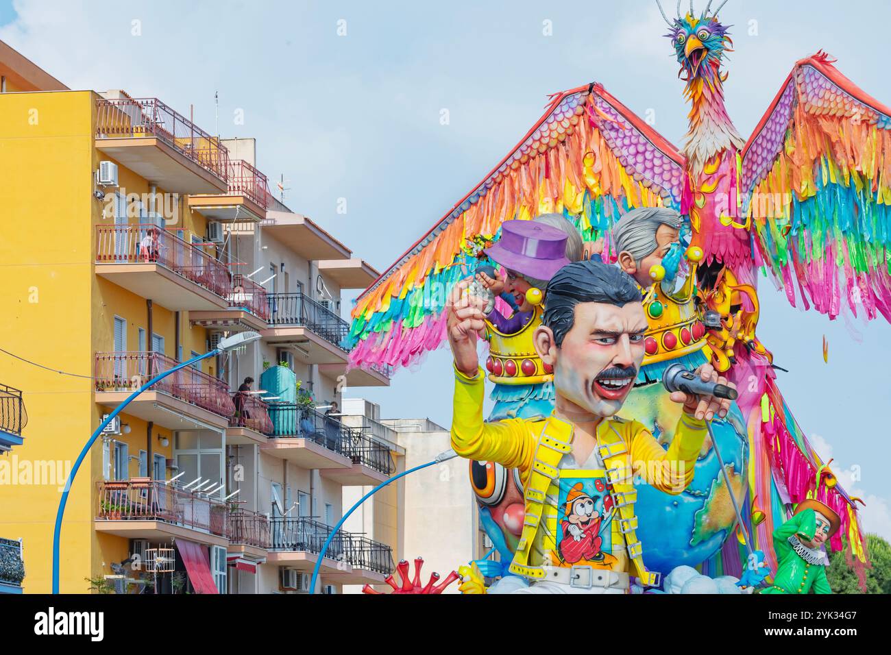 Carnival floats, Sciacca, Agrigento district, Sicily, Italy Stock Photo ...