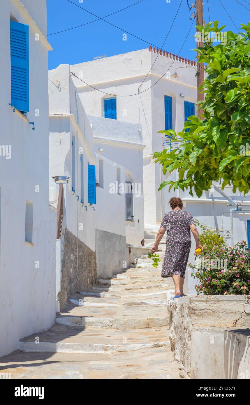 Apollonia village, Apollonia, Sifnos Island, Cyclades Islands, Greece ...