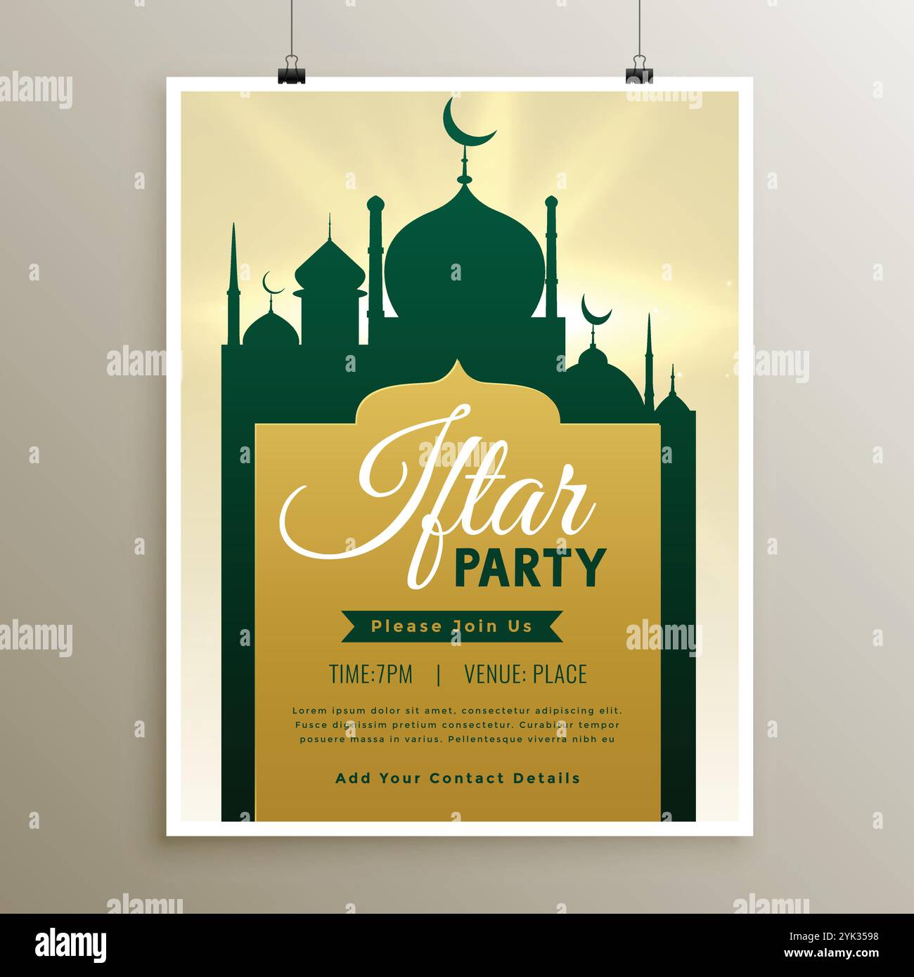Iftar party invitation hi-res stock photography and images - Alamy