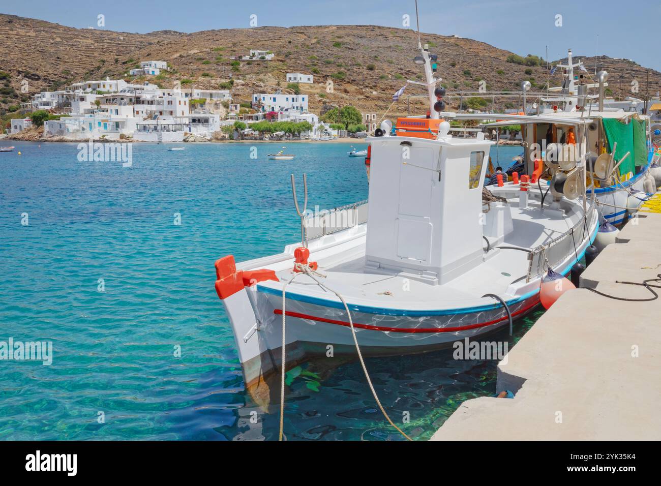 Fishing boats, Faros, Sifnos Island, Cyclades Islands, Greece Stock ...