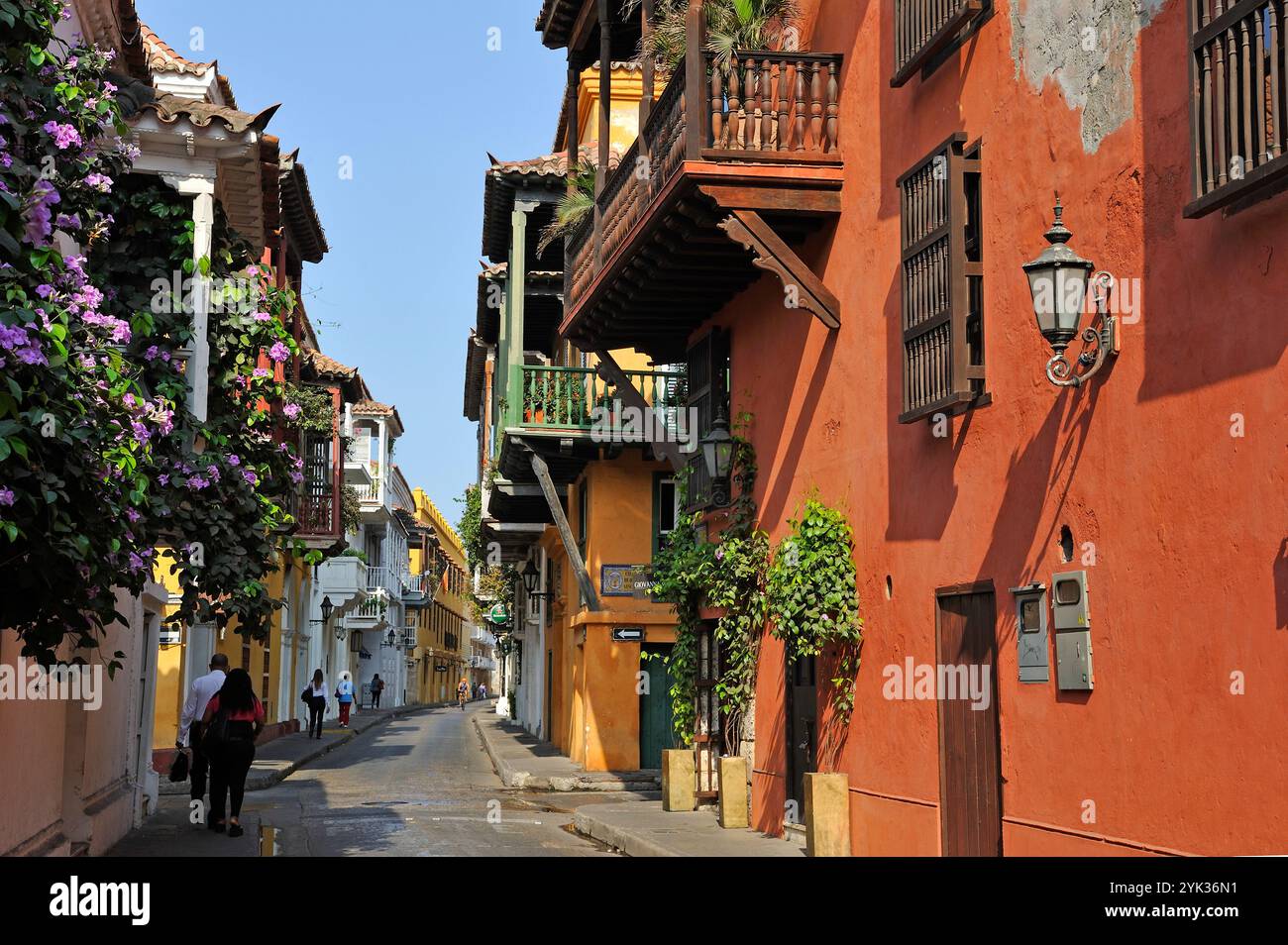 Downtown colonial walled city hi-res stock photography and images - Alamy