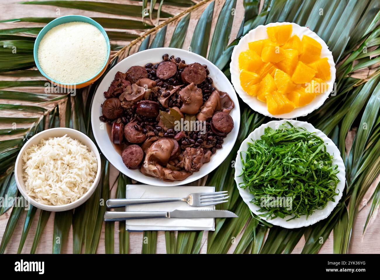 The best complete traditional Brazilian feijoada Stock Photo - Alamy