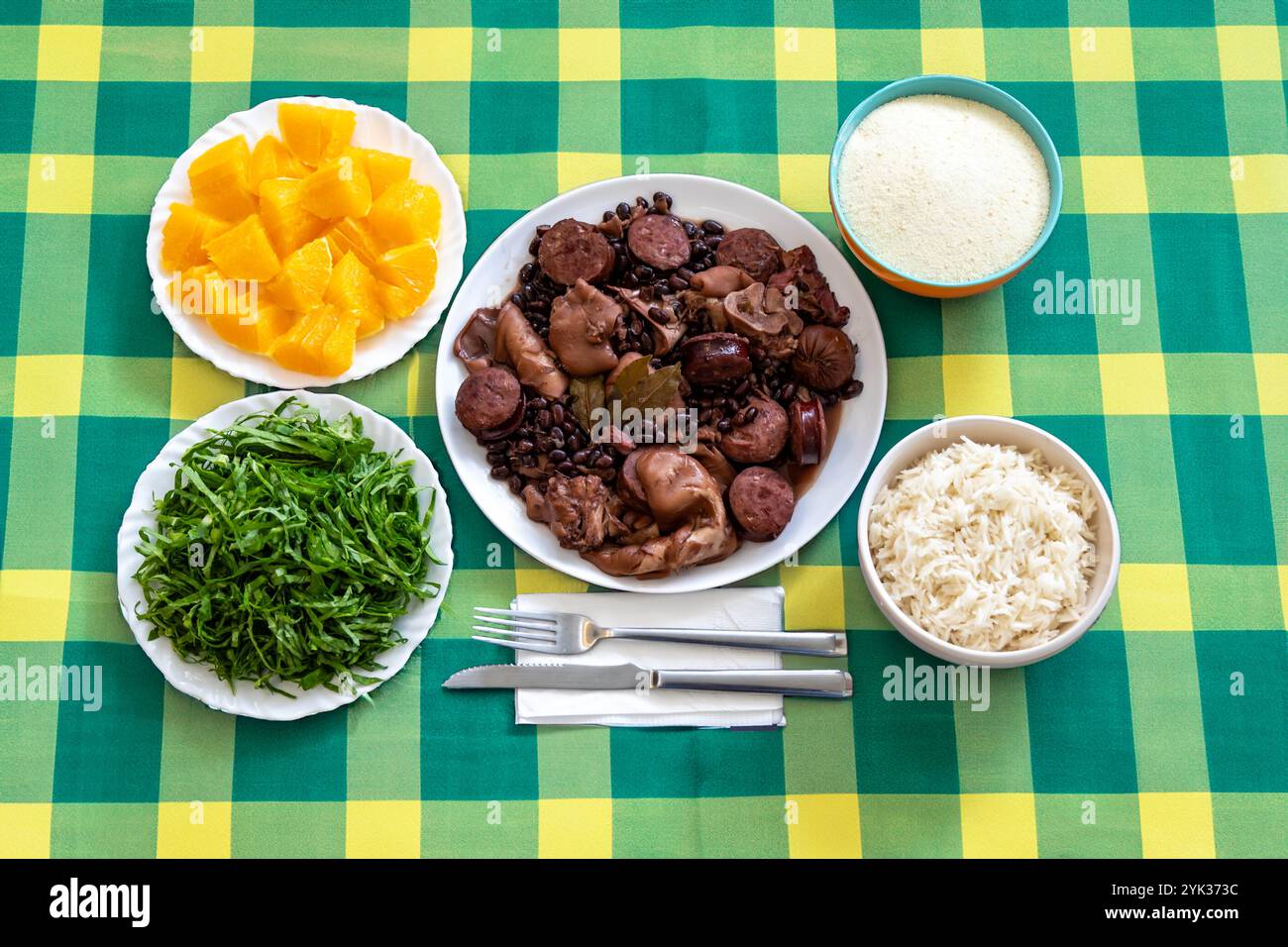 The best complete traditional Brazilian feijoada Stock Photo - Alamy
