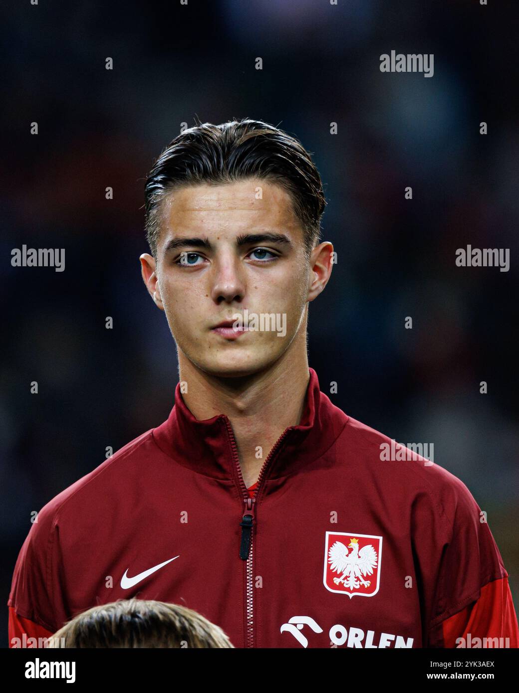Kacper Urbanski seen during UEFA Nations League game between national ...