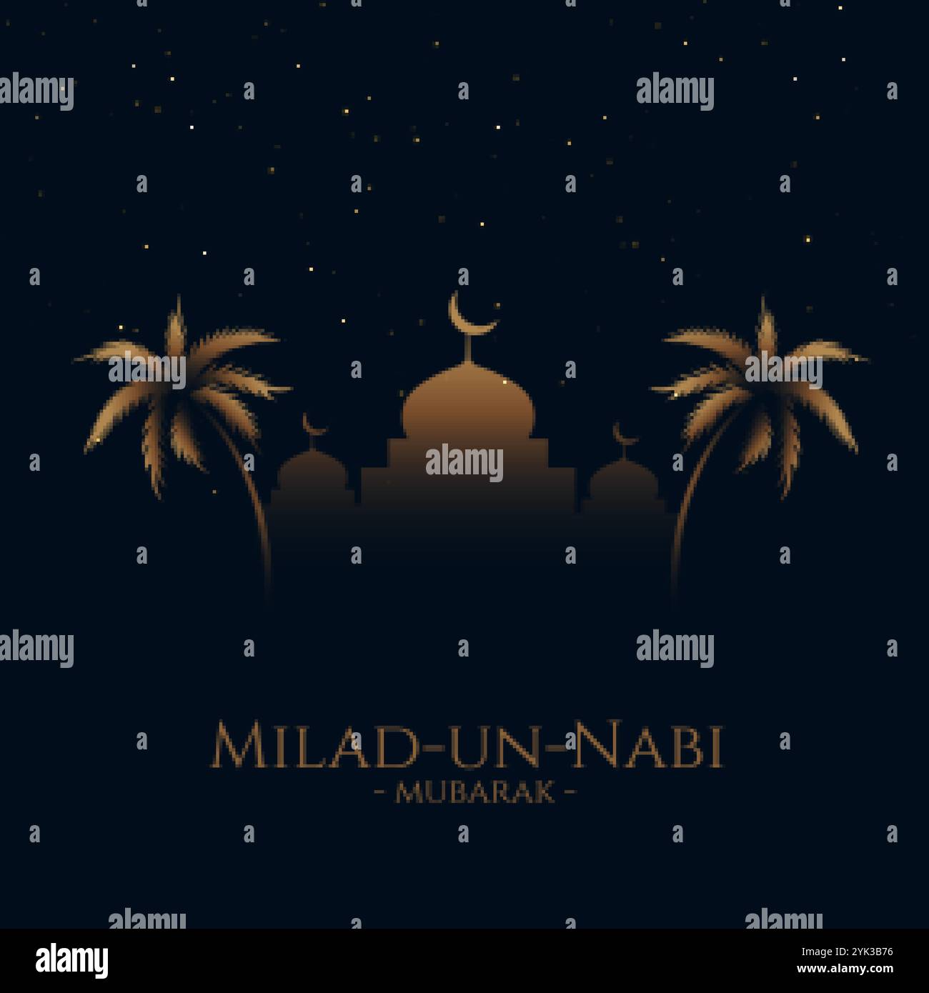 eid milad un nabi festival card design background Stock Vector Image ...