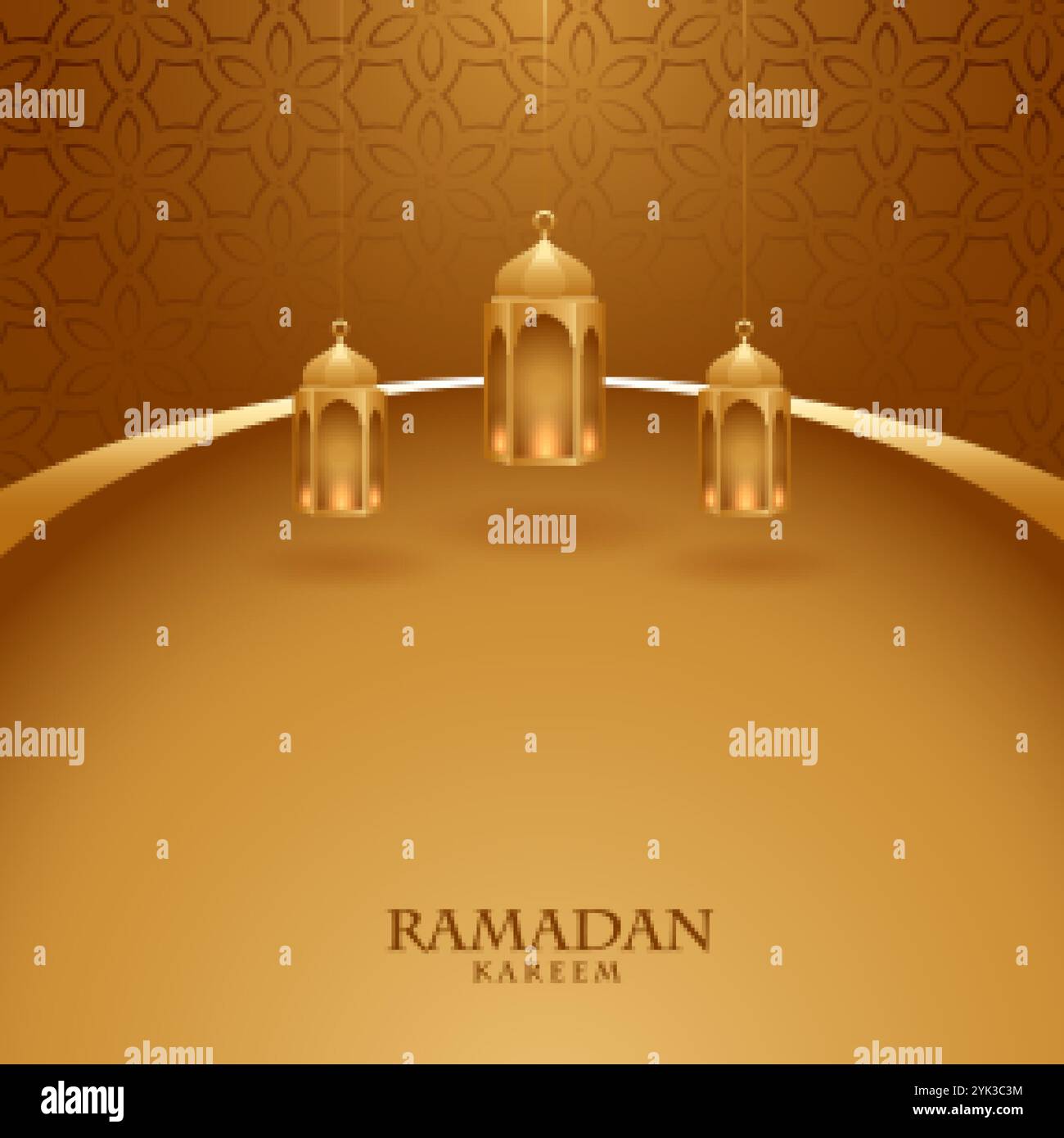 elegant golden theme ramadan kareem festival card design Stock Vector ...