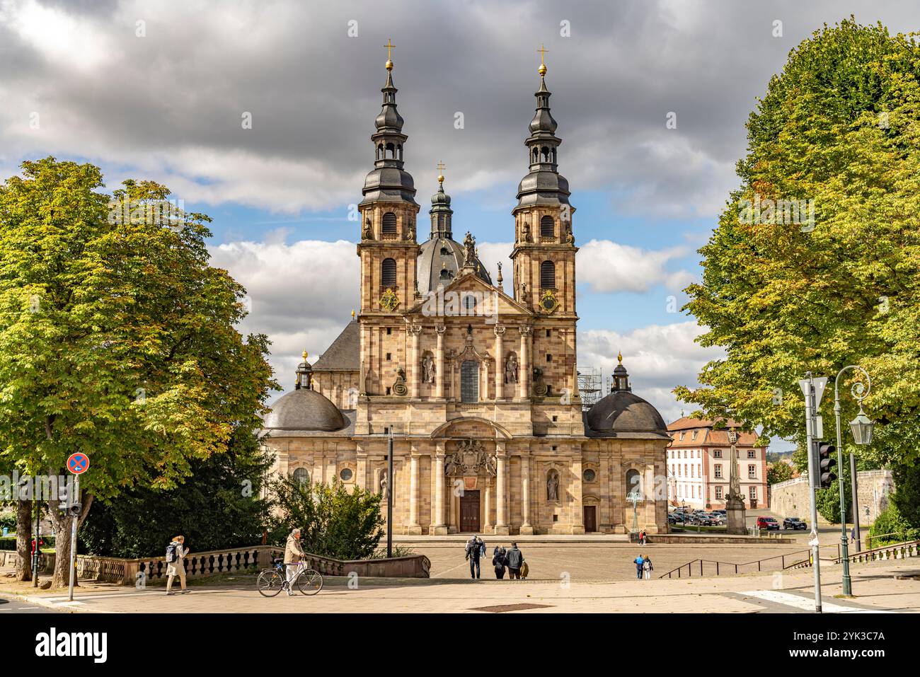 The Fulda Cathedral of St. Salvator, Fulda, Hesse, Germany Stock Photo ...