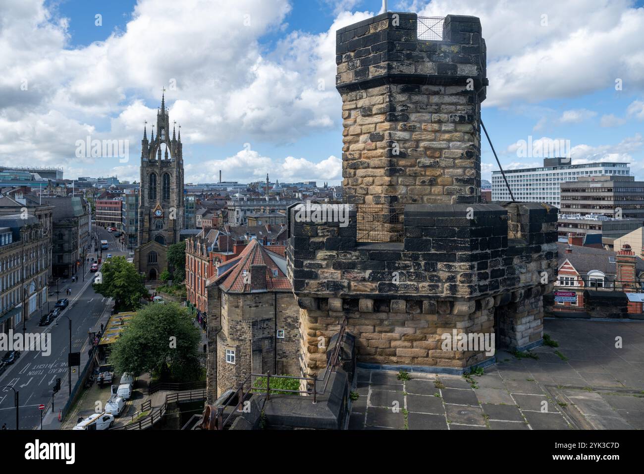 Newcastle Castle Keep in the city centre are all that remain of a ...