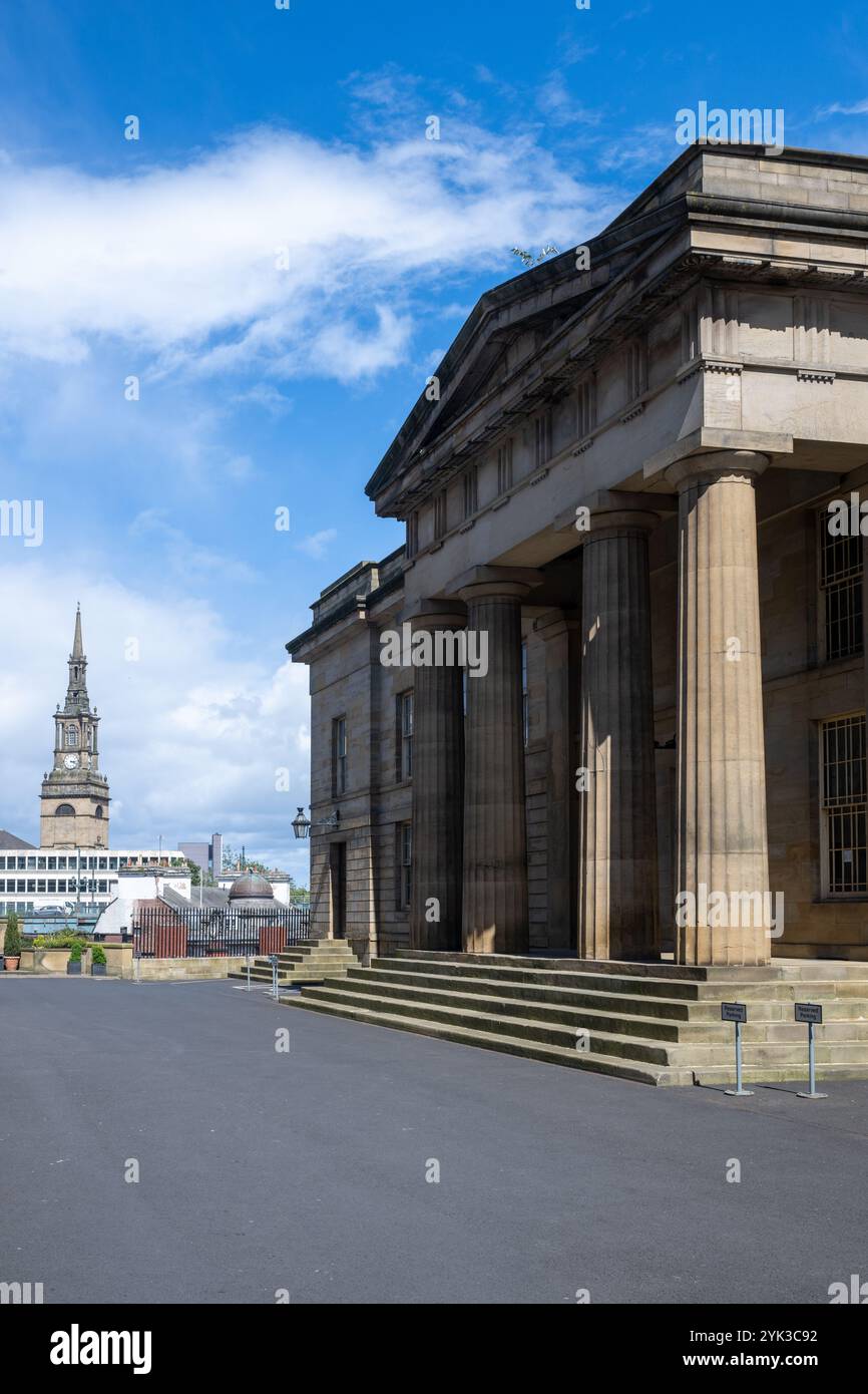 Newcastle upon Tyne, UK - July 4, 2024: The Doric columns of the Moot ...