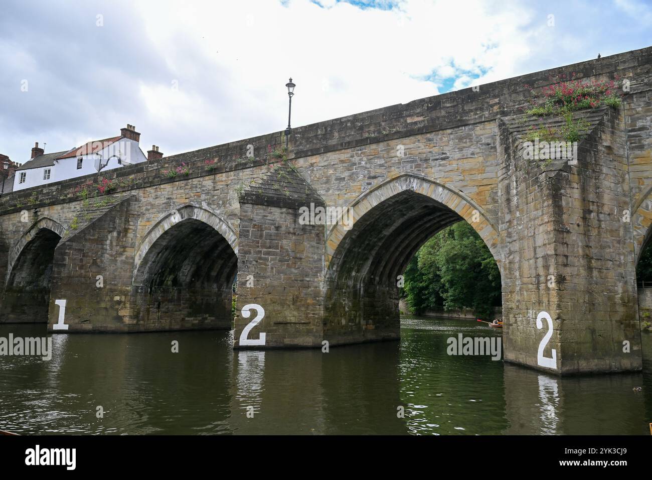 The Elvet Bridge in Durham, UK in summertime Stock Photo - Alamy