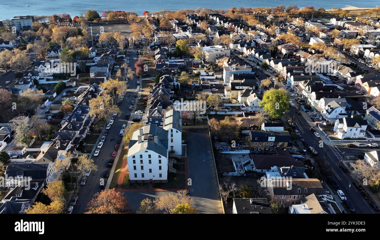 The Proprietary House In Perth Amboy, NJ in its residential setting ...