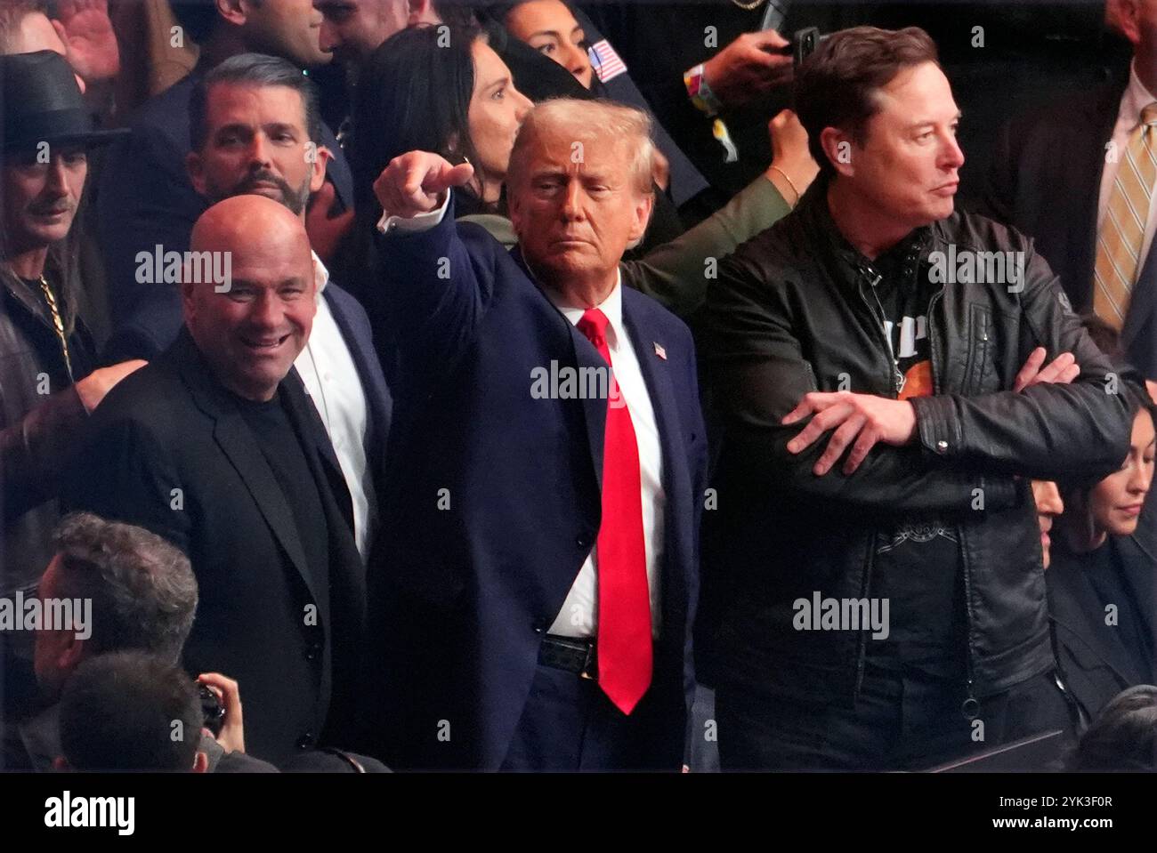 President-elect Donald Trump attends UFC 309 at Madison Square Garden ...