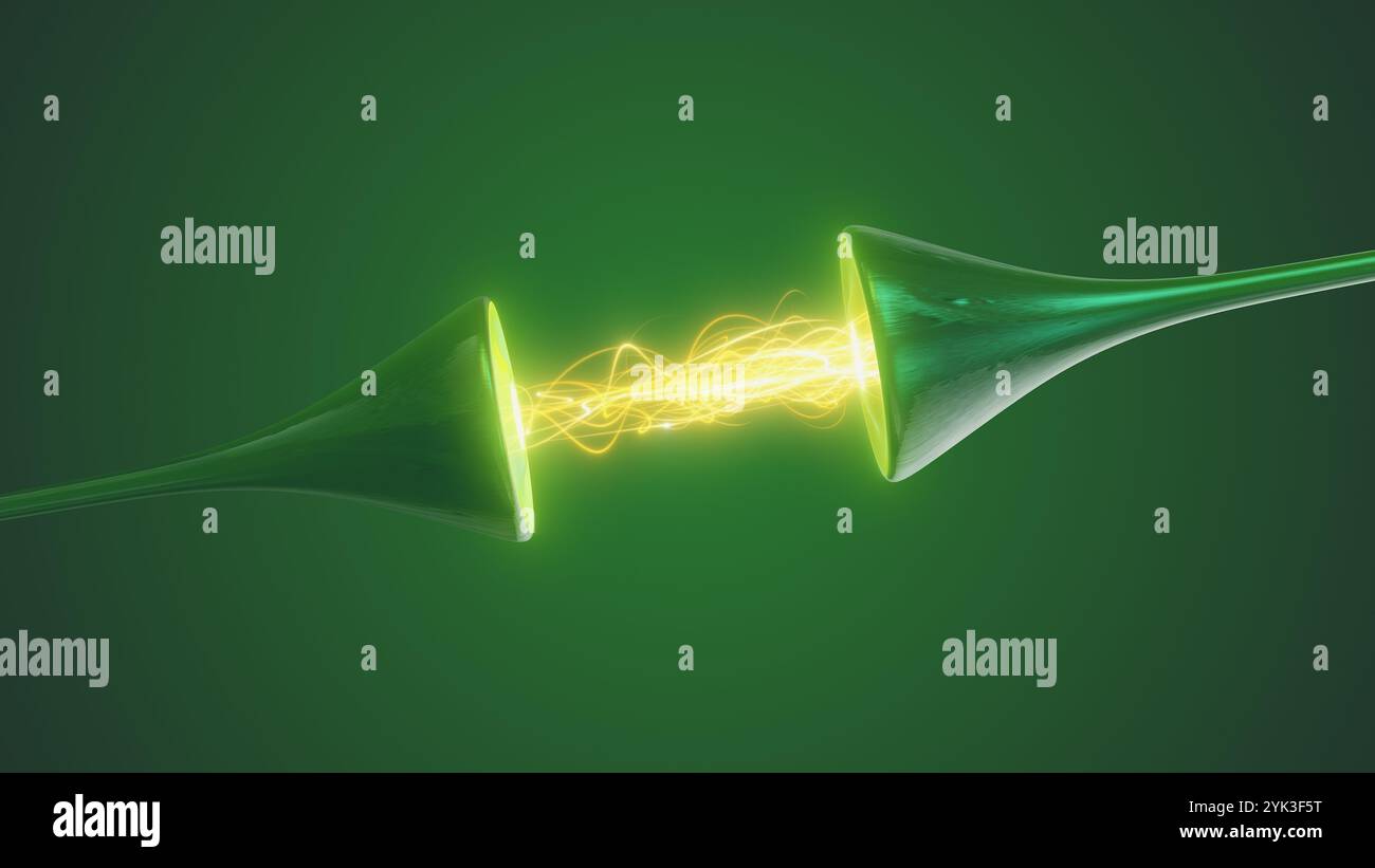 Synapses and Neurons Supporting Neural Signal Transmission Stock Photo ...