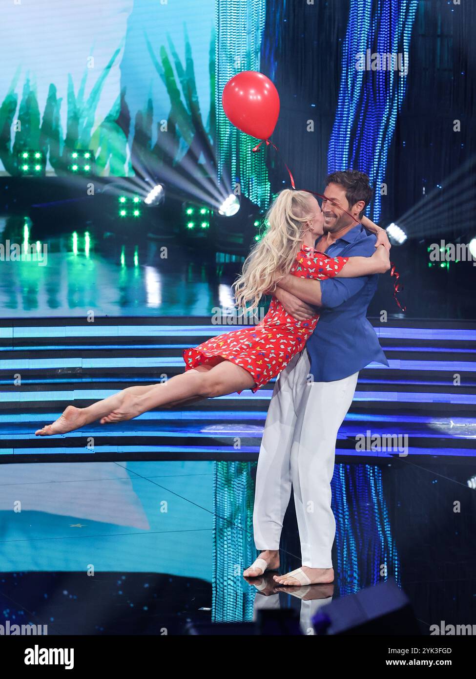 Rome, Rai Auditorium of the Foro Italico, TV show "Dancing with the Stars". In the photo ...