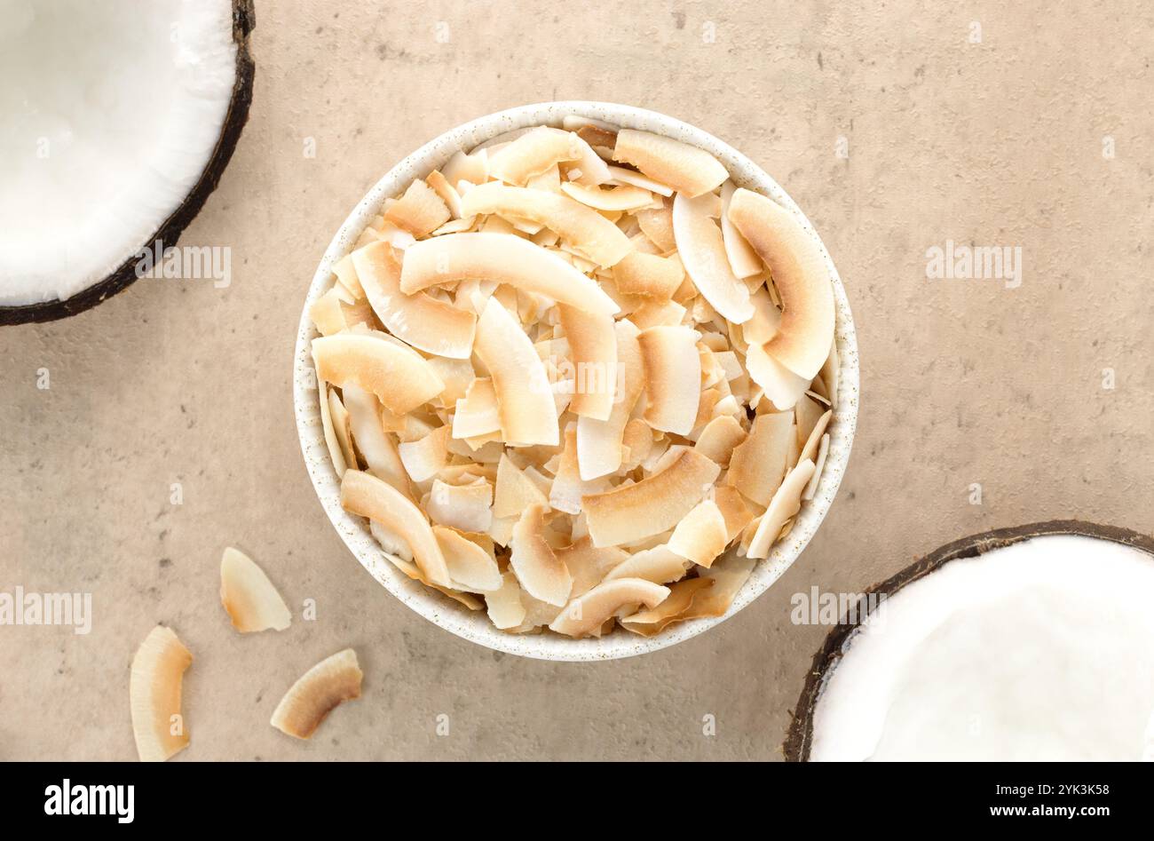 Coconuts chips isolated on hi-res stock photography and images - Alamy