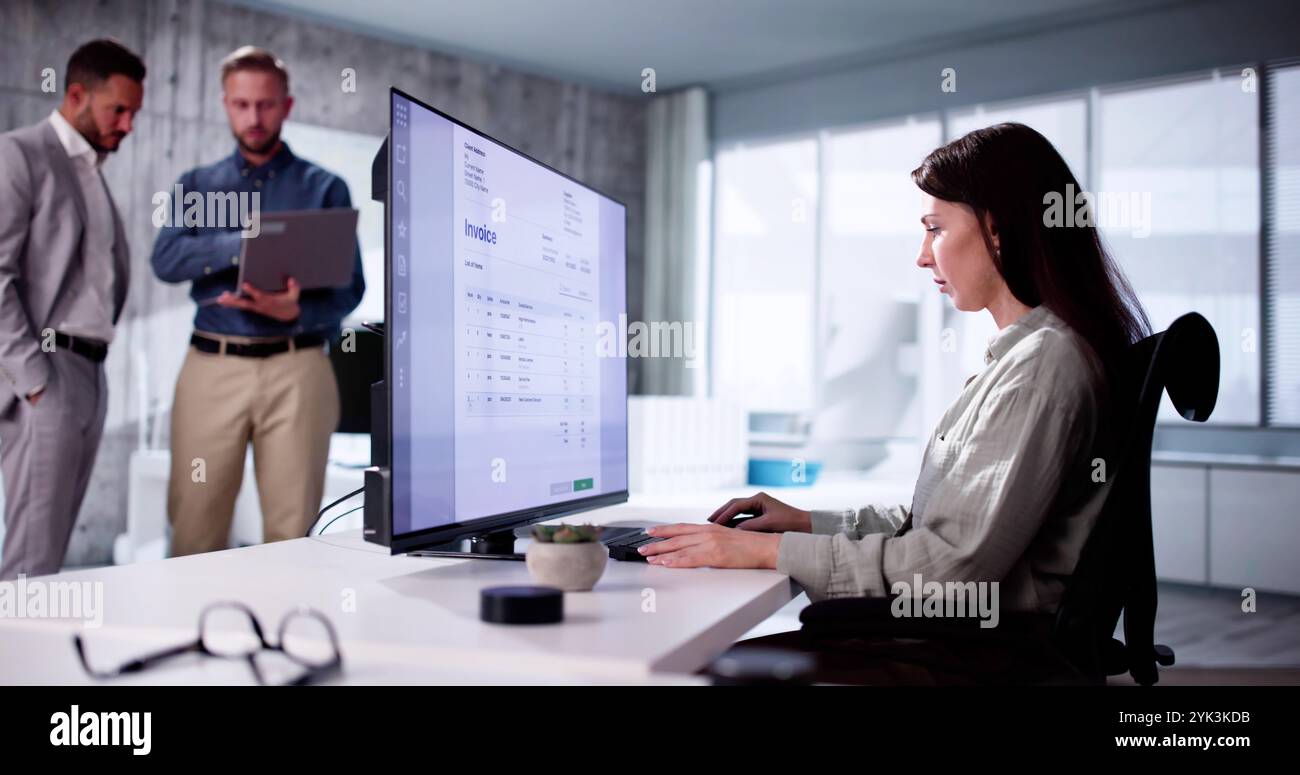 Checking financial statement accountant hi-res stock photography and ...