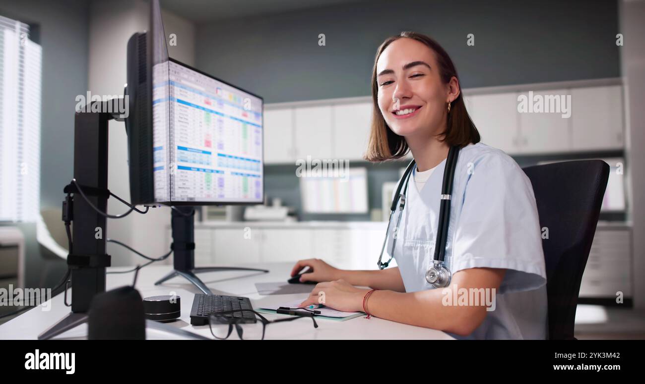Medical Coding Bill And Billing Codes Spreadsheets Stock Photo - Alamy