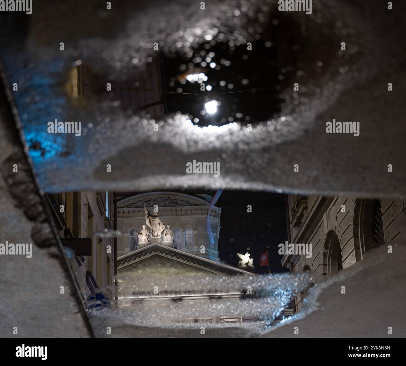 Beautiful Bundeshaus Illuminated Parliament Building or Federal Palace ...