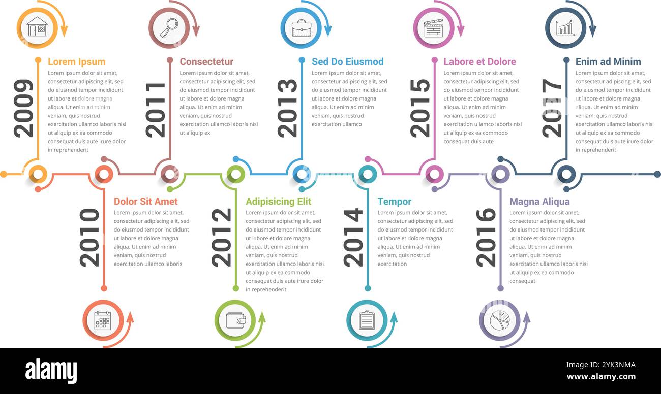 Timeline infographics template, workflow or process diagram, vector ...