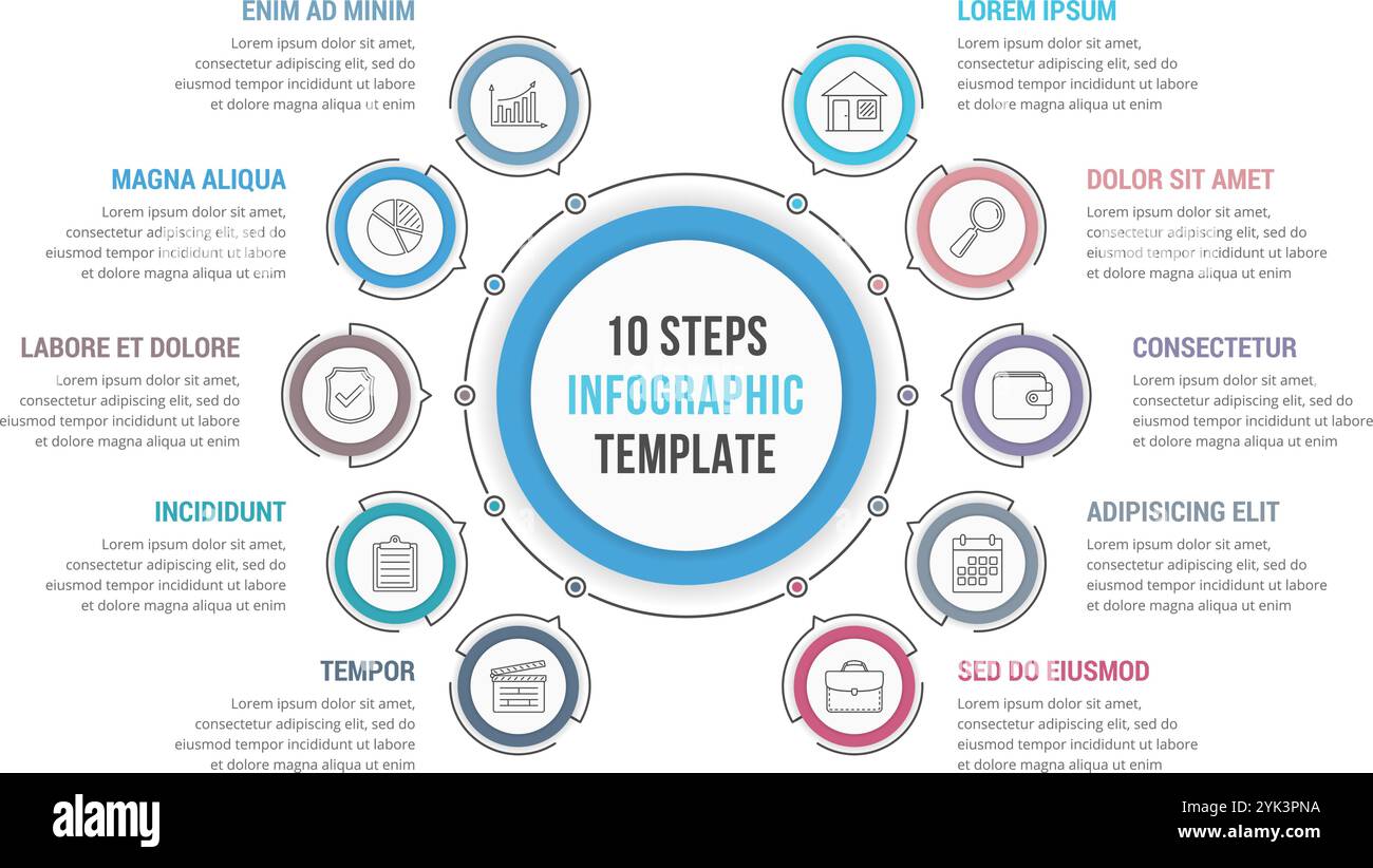 10 step flow chart hi-res stock photography and images - Alamy