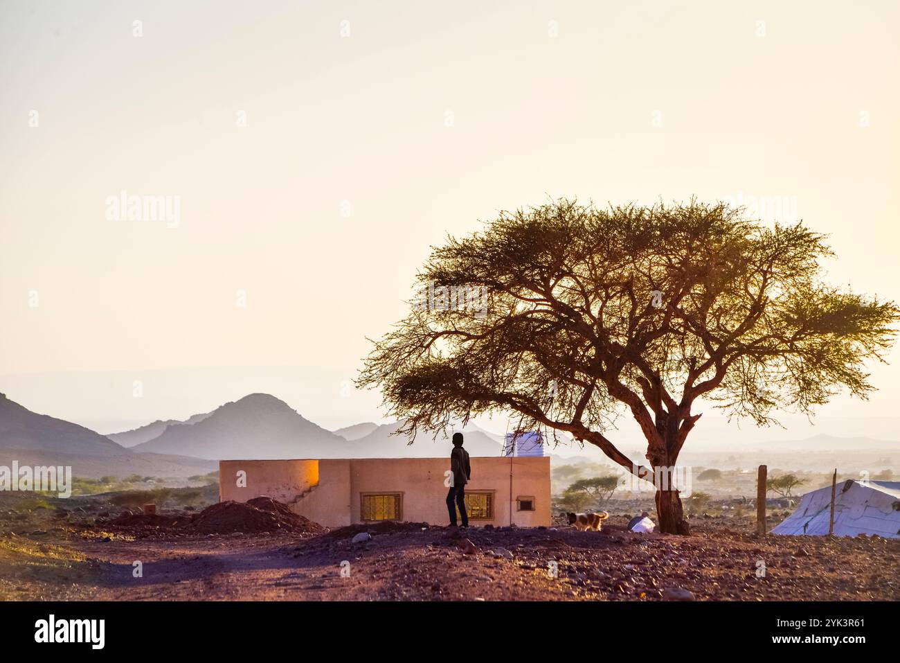 Bedouin house near Wadi Dana and Araba Valley, Dana Biosphere Reserve ...