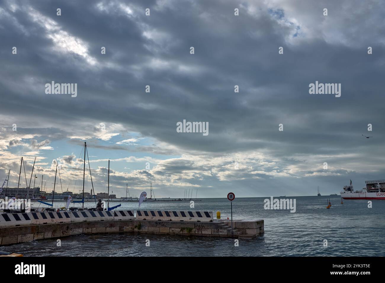 Trieste,Italy;October,10,2024:the port of Trieste, Italy, under a ... Trieste,Italy;October,10,2024:the port of Trieste, Italy, under a ...