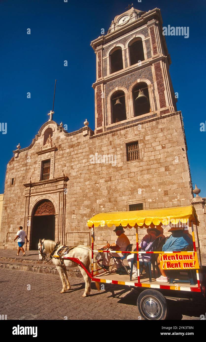 Church at Mision de Nuestra Senora de Loreto, town of Loreto, Baja ...