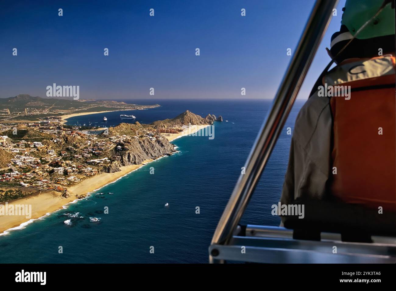 Cabo San Lucas, Playa Solmar, Lands End in distance, from ultralight ...