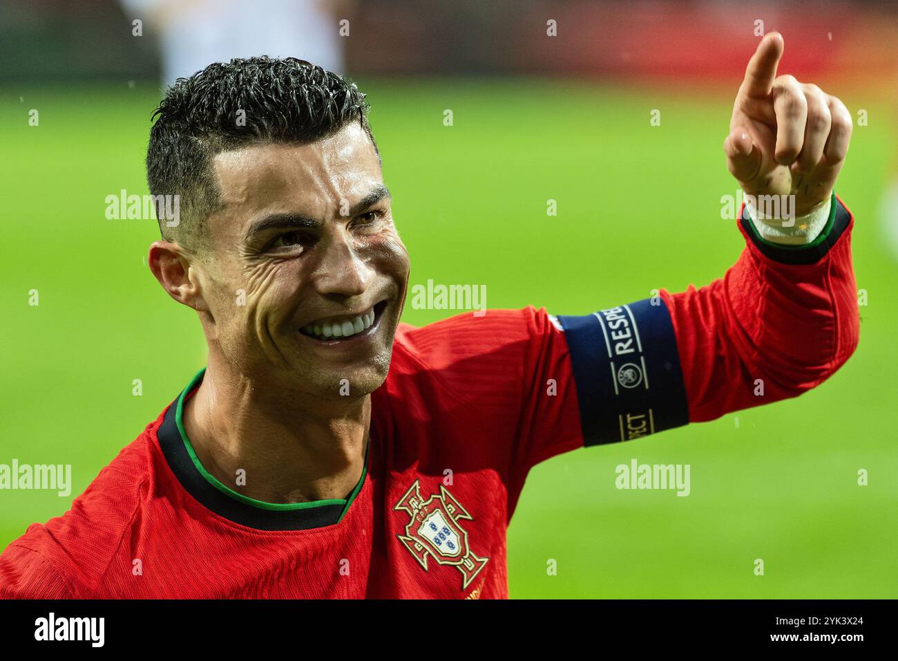 Uefa nations league 2024 portugal poland ronaldo 15 hi-res stock ...