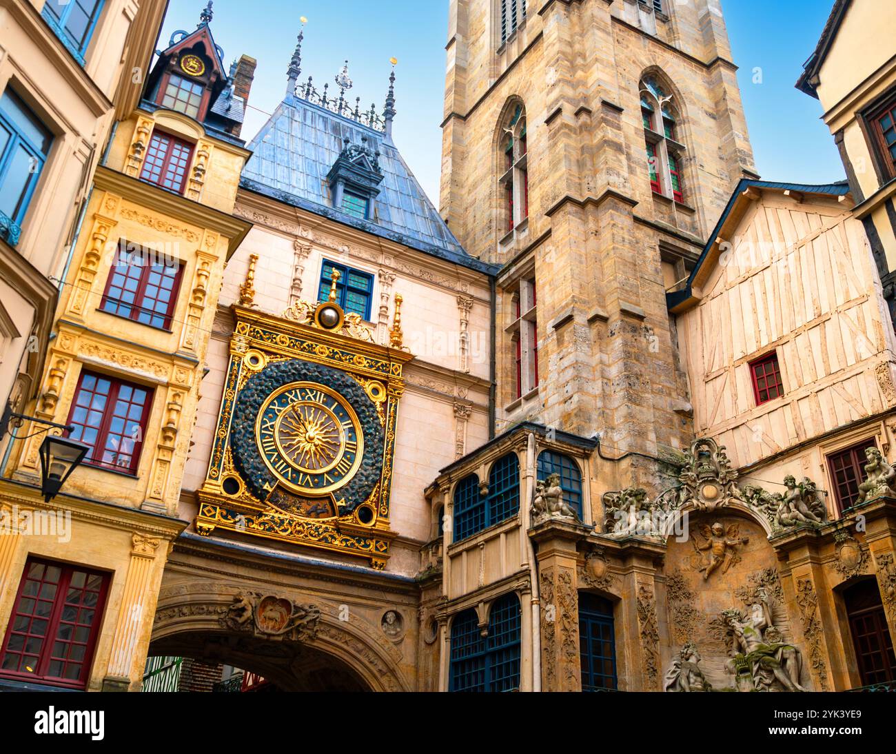 The Gros-Horloge, Great-Clock is a fourteenth-century astronomical ...