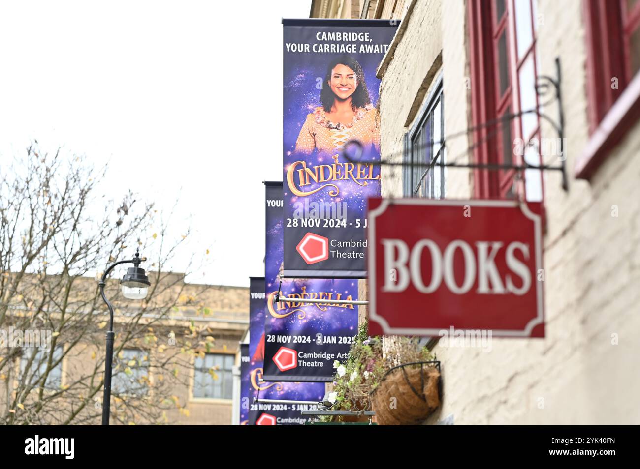 Cambridge, UK, 16 11 2024, Advertising signs for 2024 Christmas ...