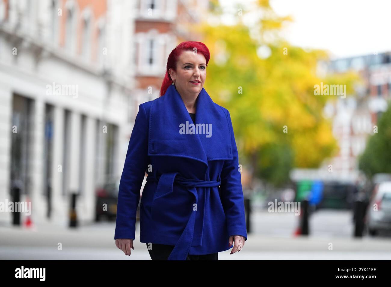 Transport Secretary Louise Haigh arrives at BBC Broadcasting House in ...