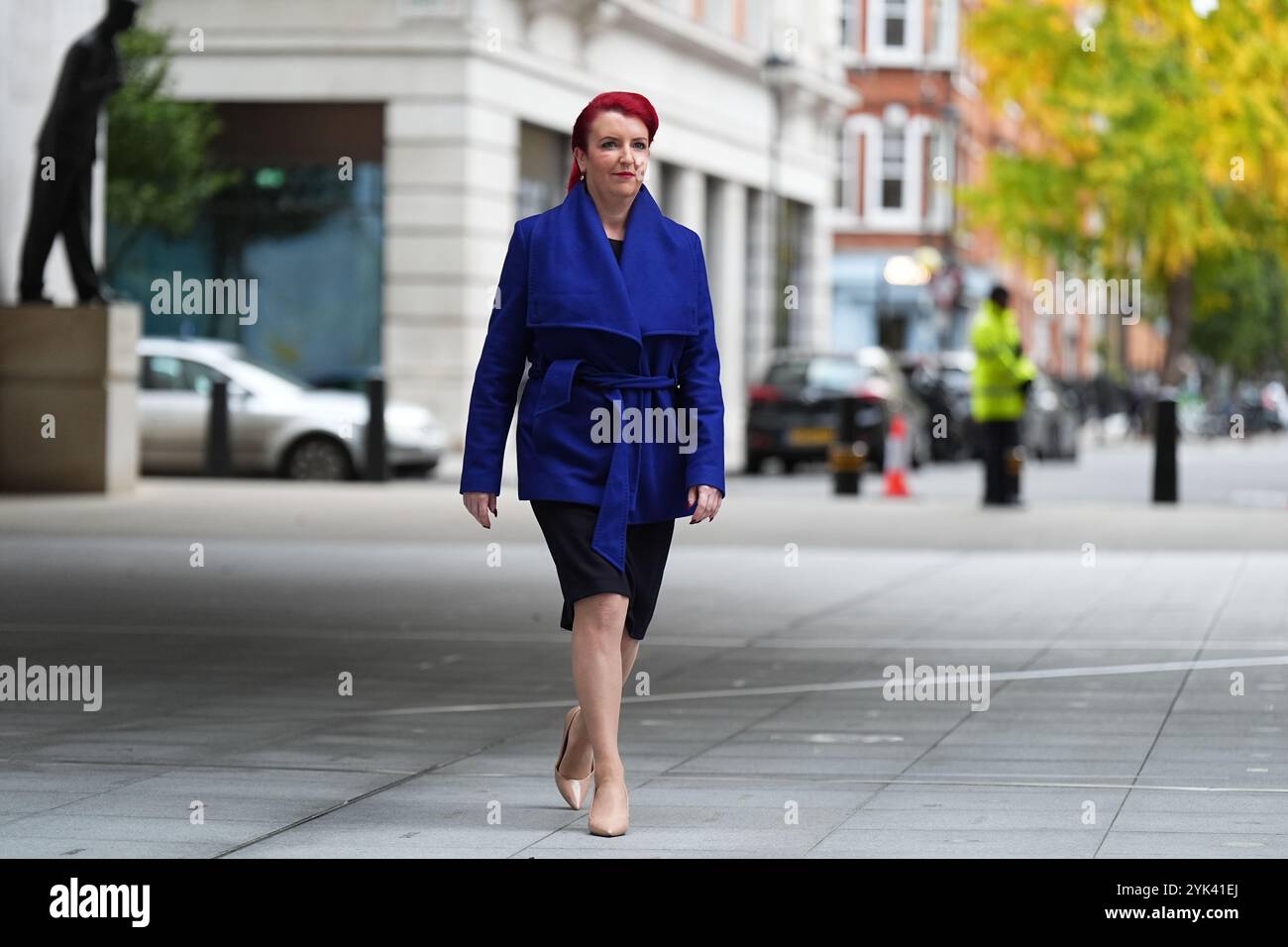 Transport Secretary Louise Haigh arrives at BBC Broadcasting House in ...