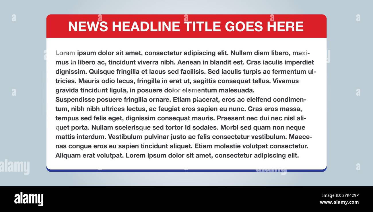 News Info Box Stock Vector Image & Art - Alamy