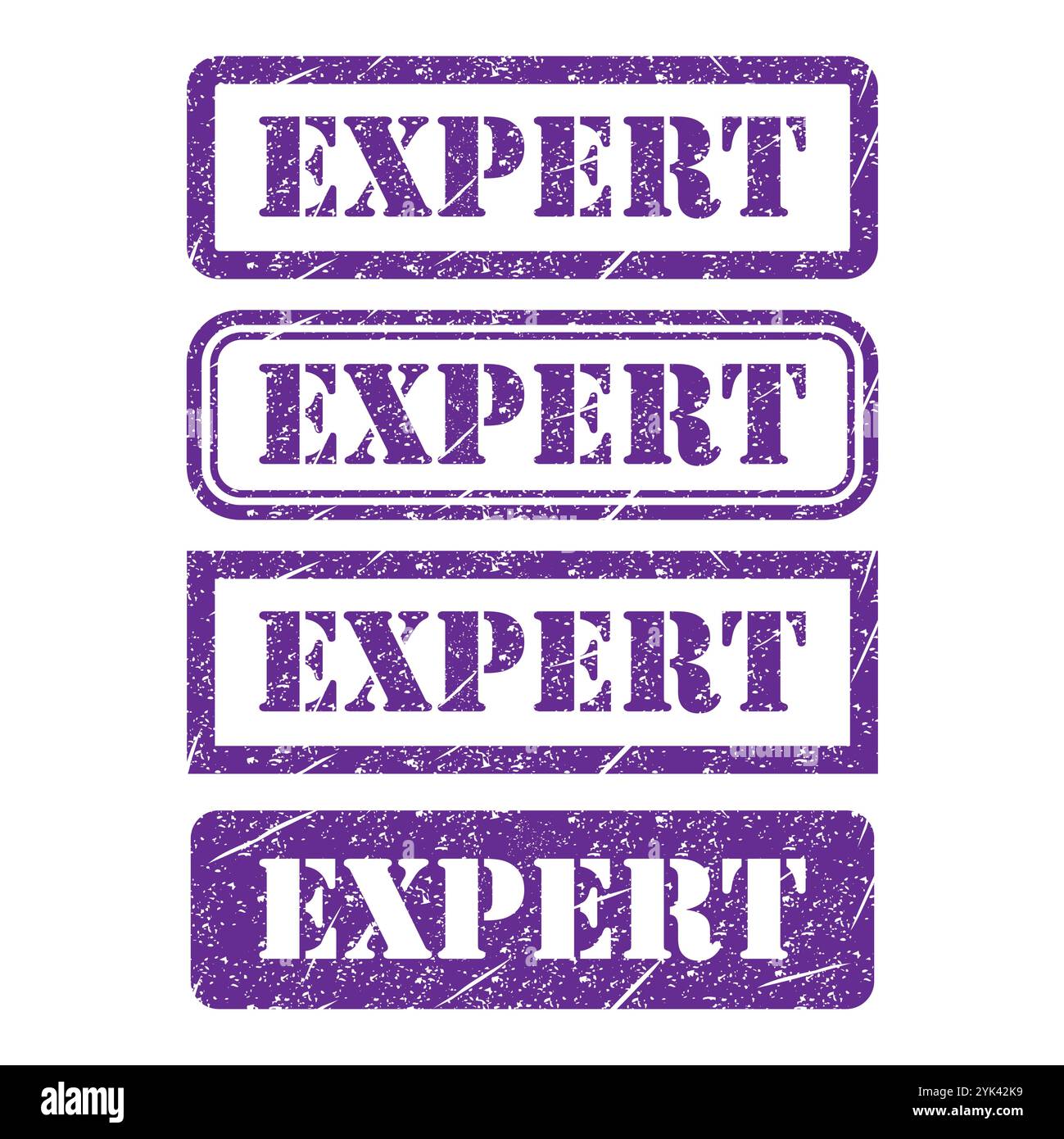 Set of Expert stamp symbol, label sticker sign button, text banner ...