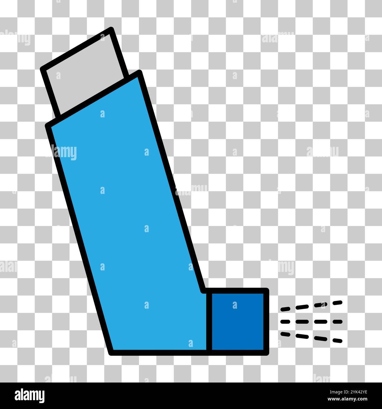 Asthma inhaler design icon, medicine health care sign, graphic vector ...