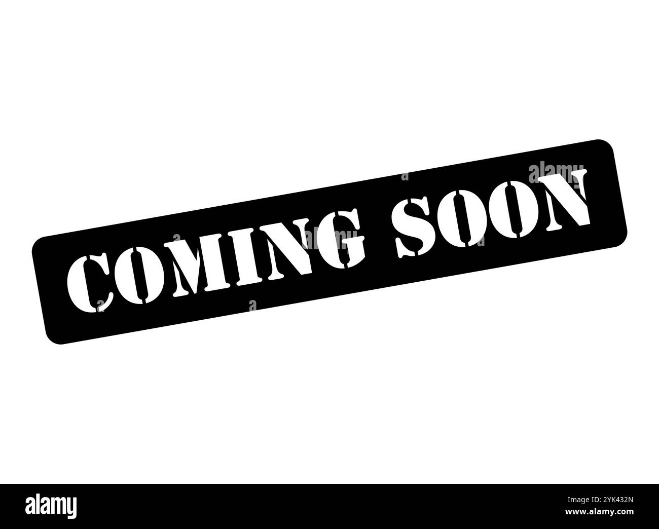 Coming soon stamp symbol, label sticker sign button, text banner vector ...