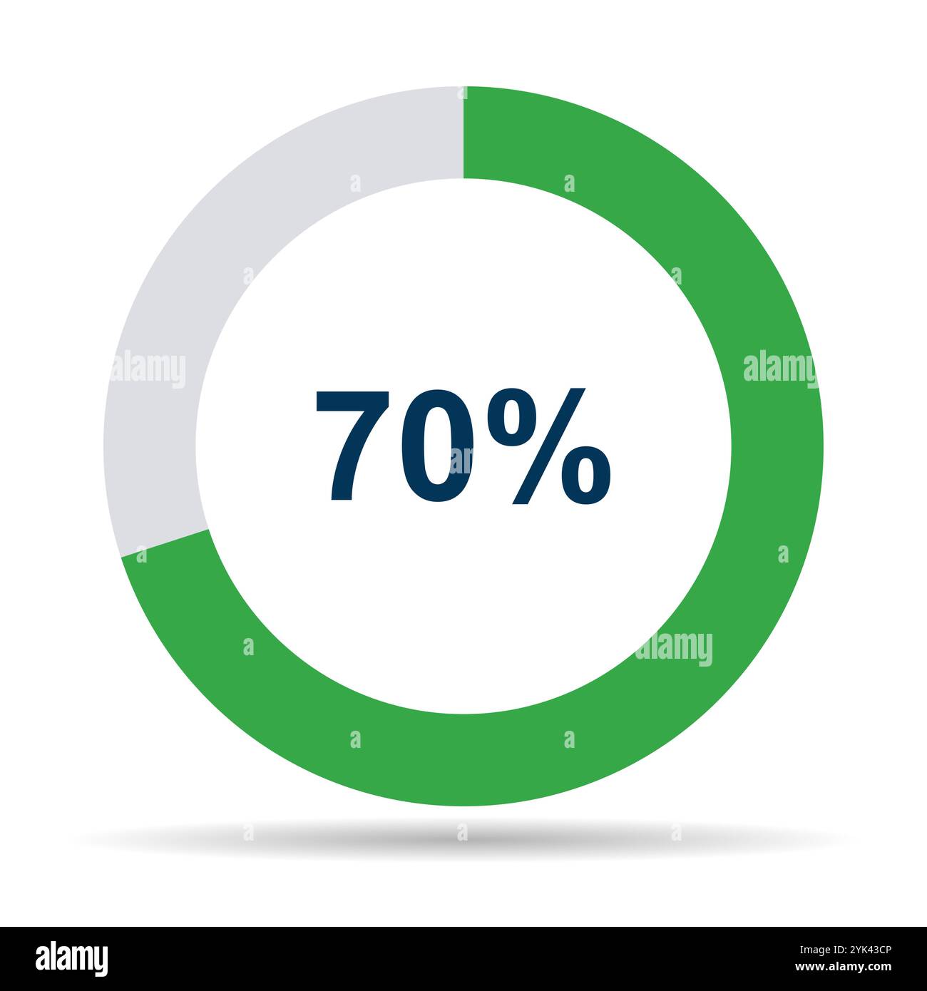 Information round diagram 70 percent shadow icon, infographic pie ...