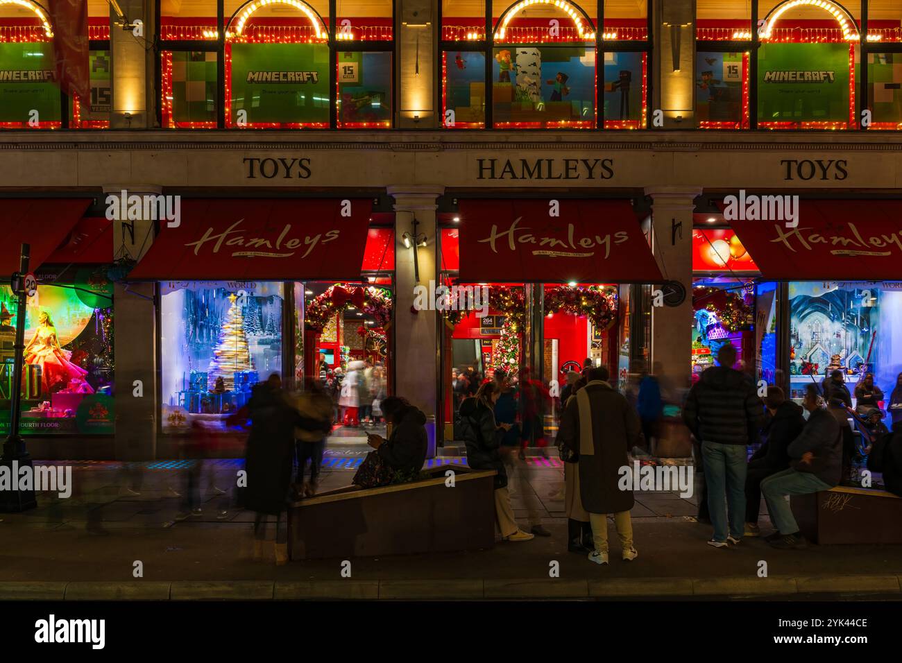 LONDON - NOVEMBER 15, 2024: Hamleys toy store in Regent Street is ...