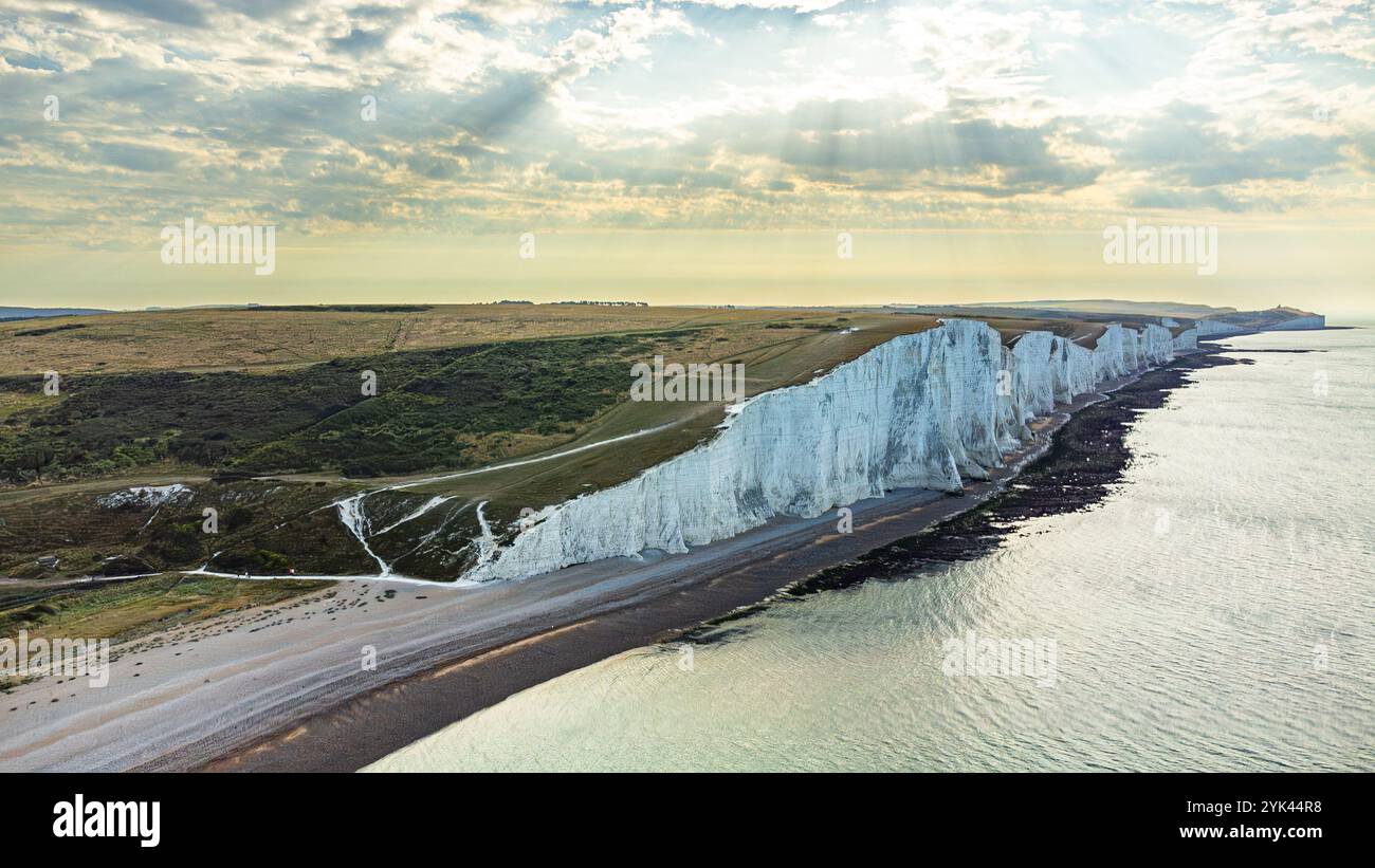 Seven sisters cliffs aerial hi-res stock photography and images - Alamy