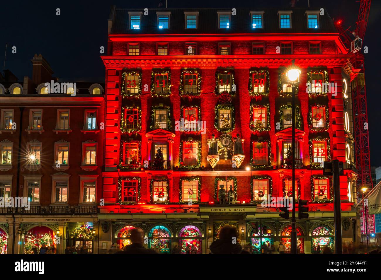 LONDON, UK - NOVEMBER 15, 2024: Fortnum and Mason is decorated for ...