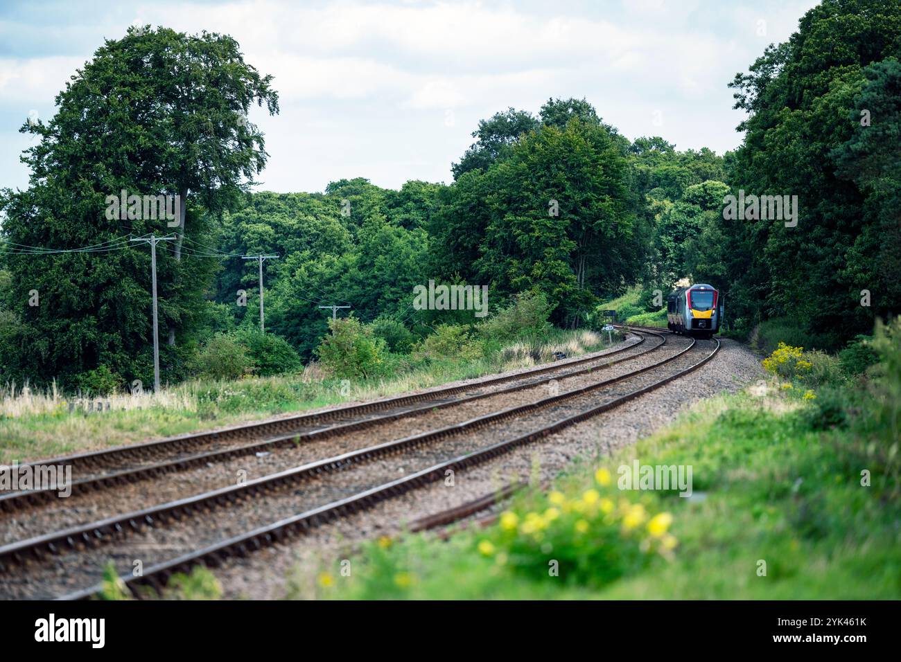 East Suffolk branch line Bealings Suffolk Stock Photo - Alamy