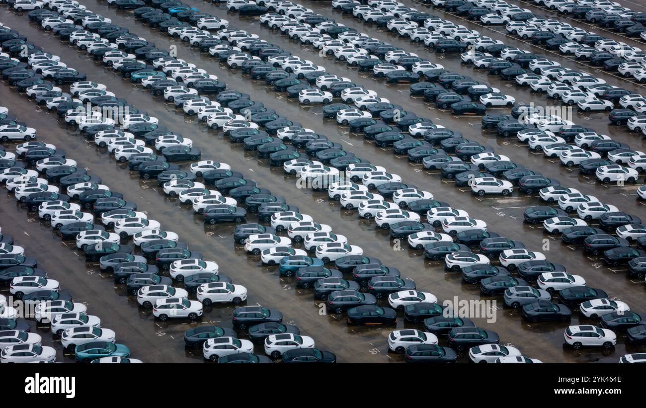 CHONGQING, CHINA - NOVEMBER 17, 2024 - New energy vehicles at Changan ...