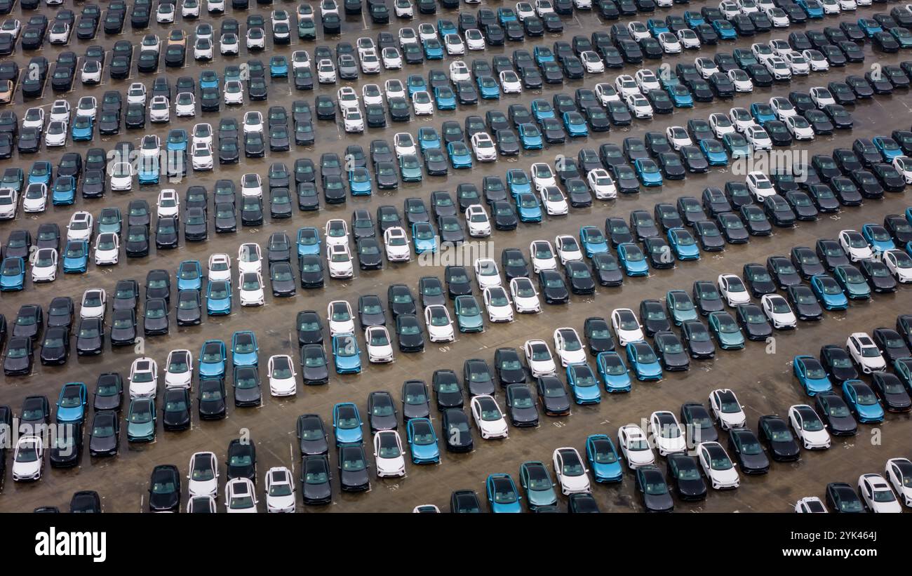 CHONGQING, CHINA - NOVEMBER 17, 2024 - New energy vehicles at Changan ...