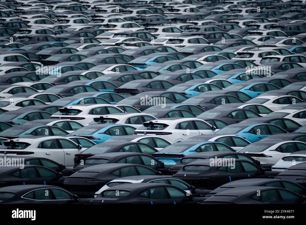 CHONGQING, CHINA - NOVEMBER 17, 2024 - New energy vehicles at Changan ...