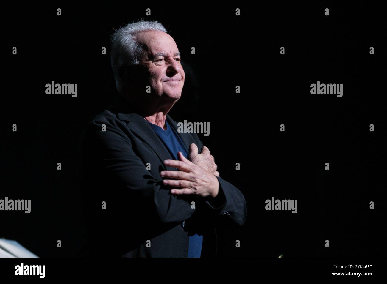 The singer-songwriter Victor Manuel during his final concert of his ...