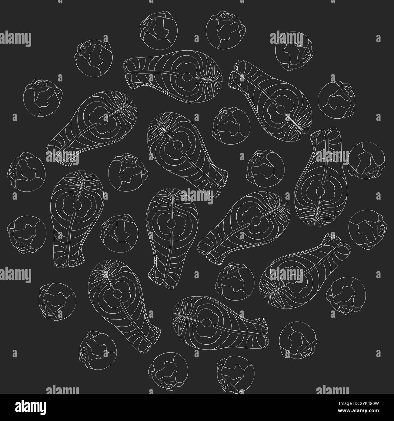 Sprout sketch Black and White Stock Photos & Images - Alamy