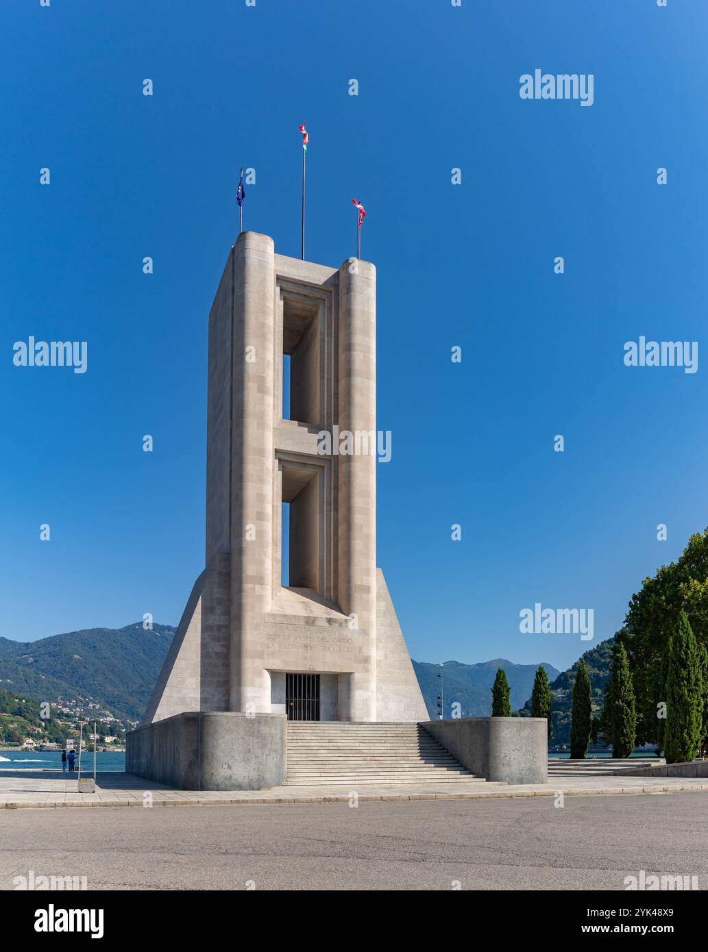A picture of the War Memorial in Como Stock Photo - Alamy