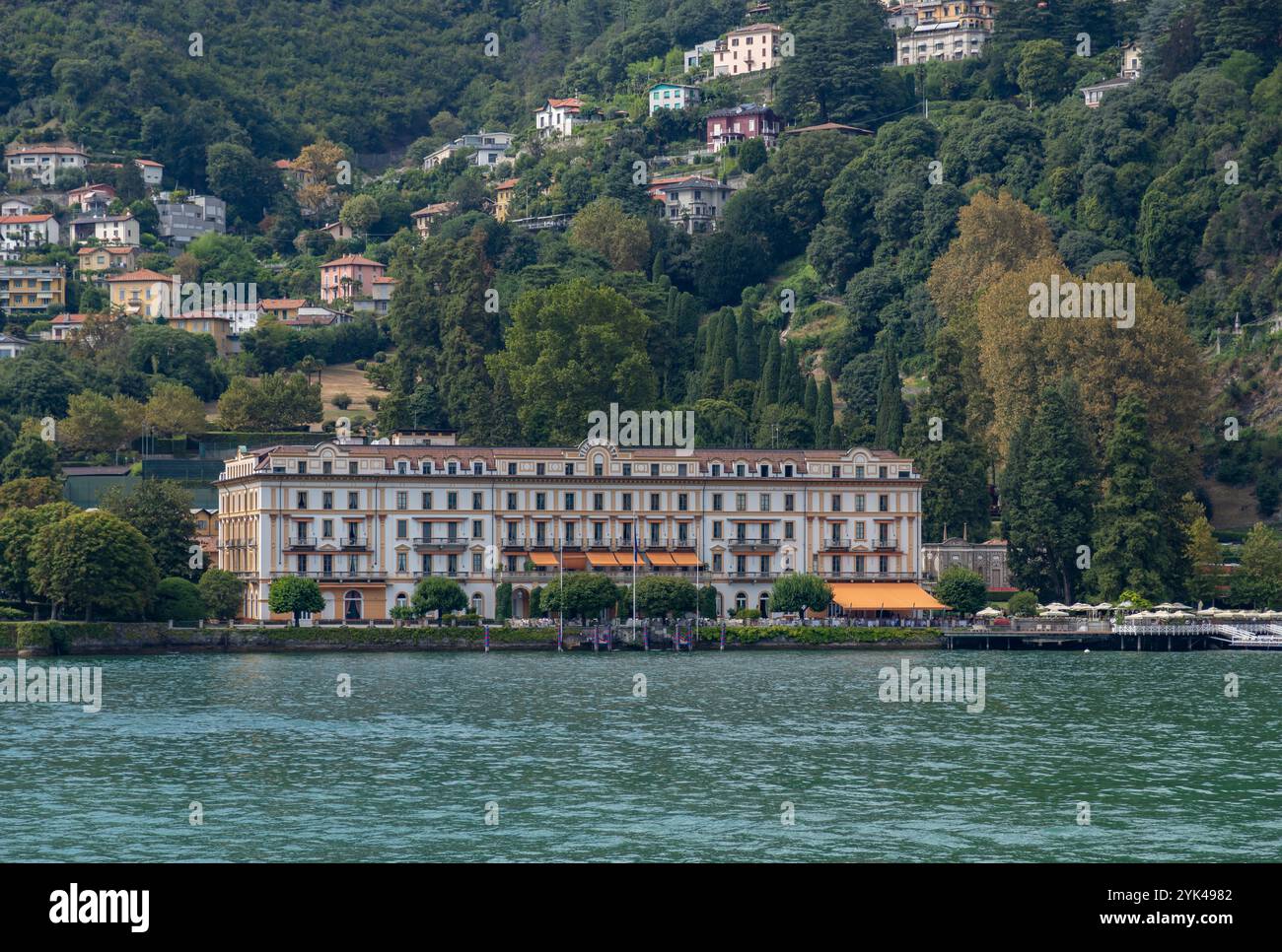 A picture of the Villa d'Este, part of Cernobbio, in Lake Como Stock ...